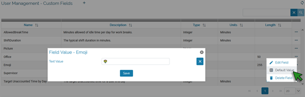 Setting a Custom Field Default Value
