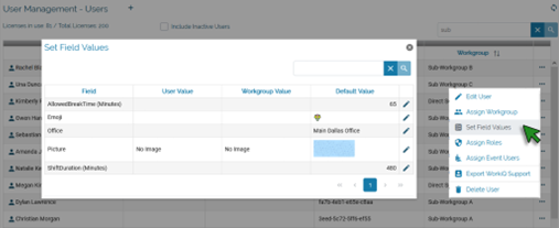 Setting Field Values