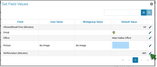 Setting Field Values